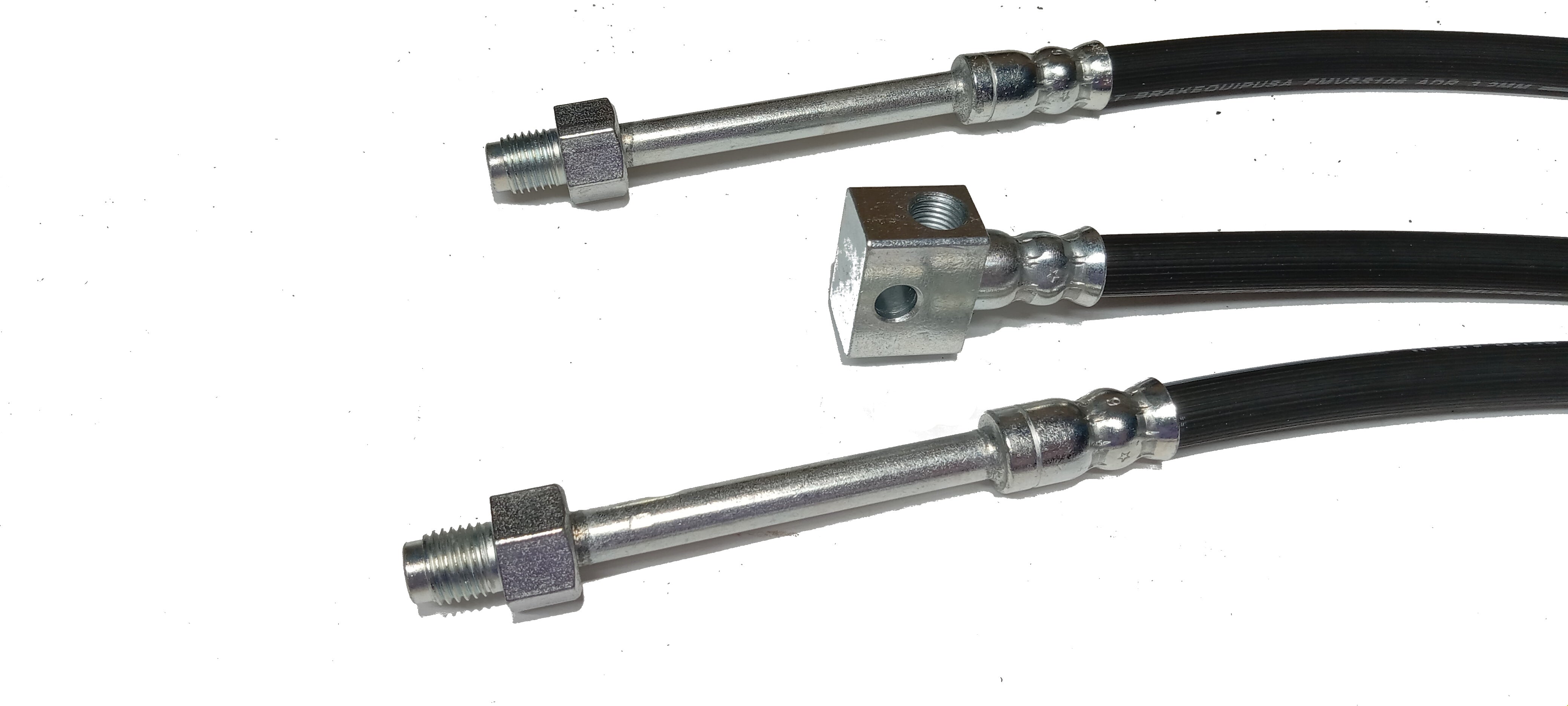 Disc Brake Hose Set, Rubber Front Disc & Rear Drum, 1973-74 AMC Javeli ...