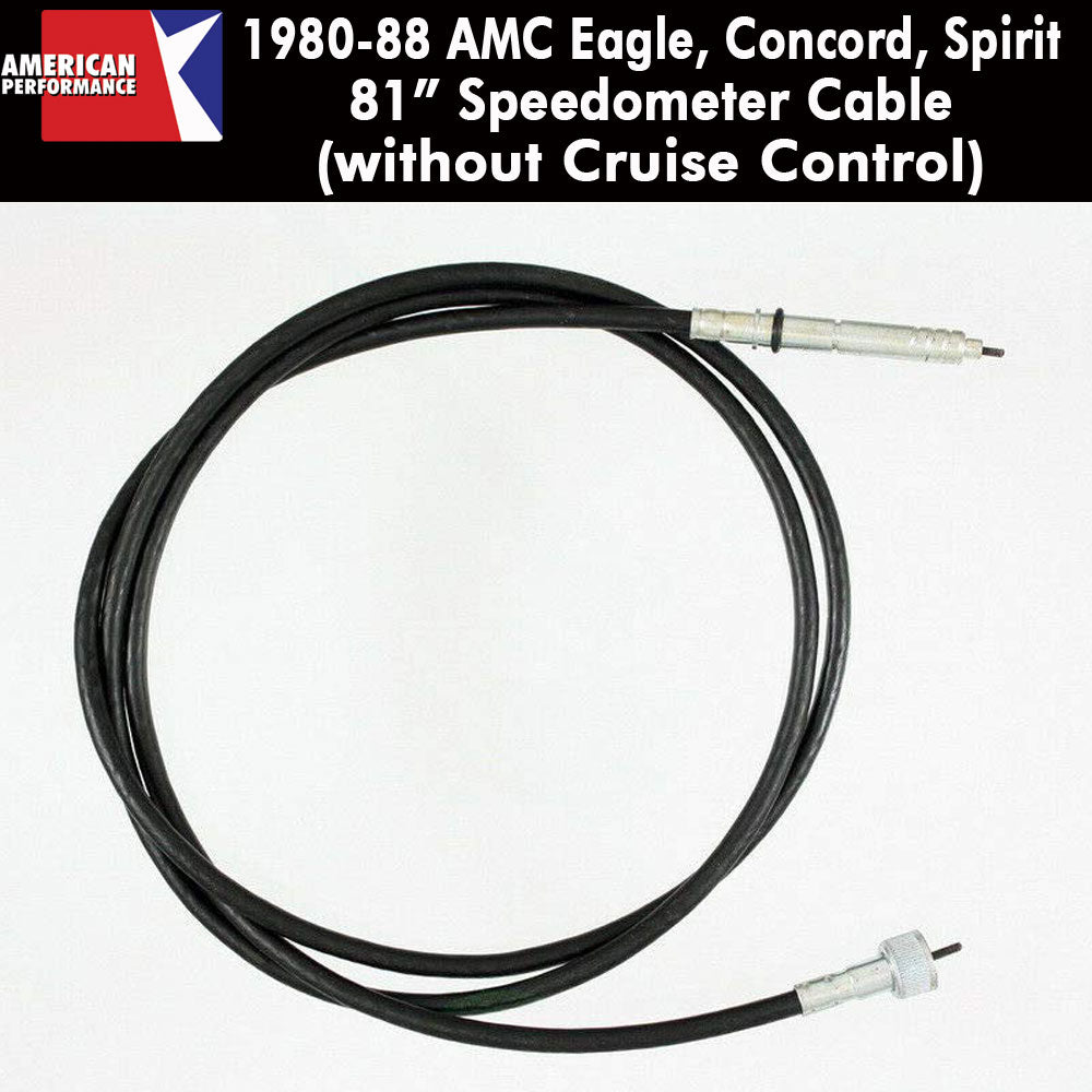 Speedometer Cable, 81", w/o Cruise, 1980-88 AMC Eagle, 1980-83 Concord ...
