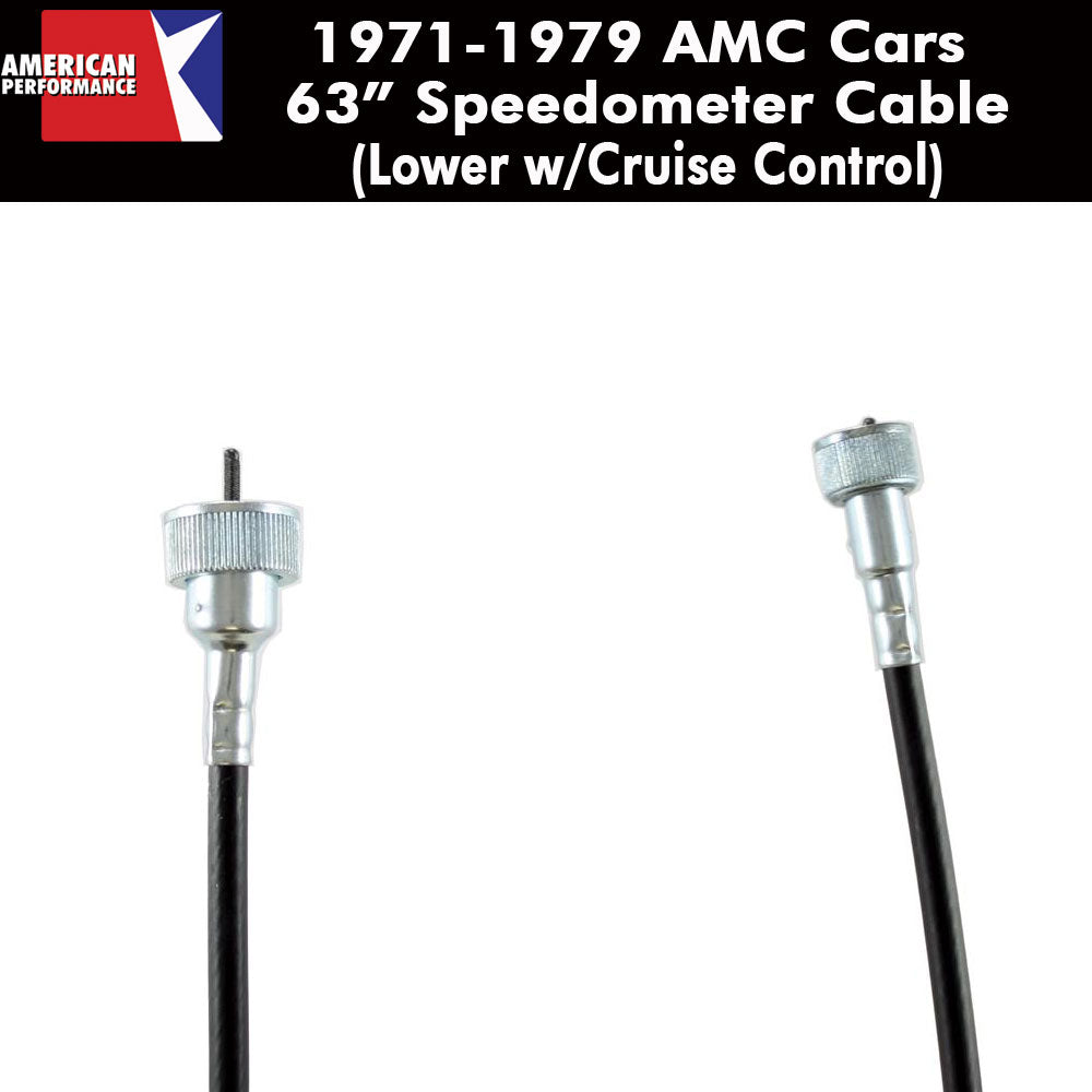 Speedometer Cable, 63" Lower, w/Cruise Control, 1971-79 AMC | American ...