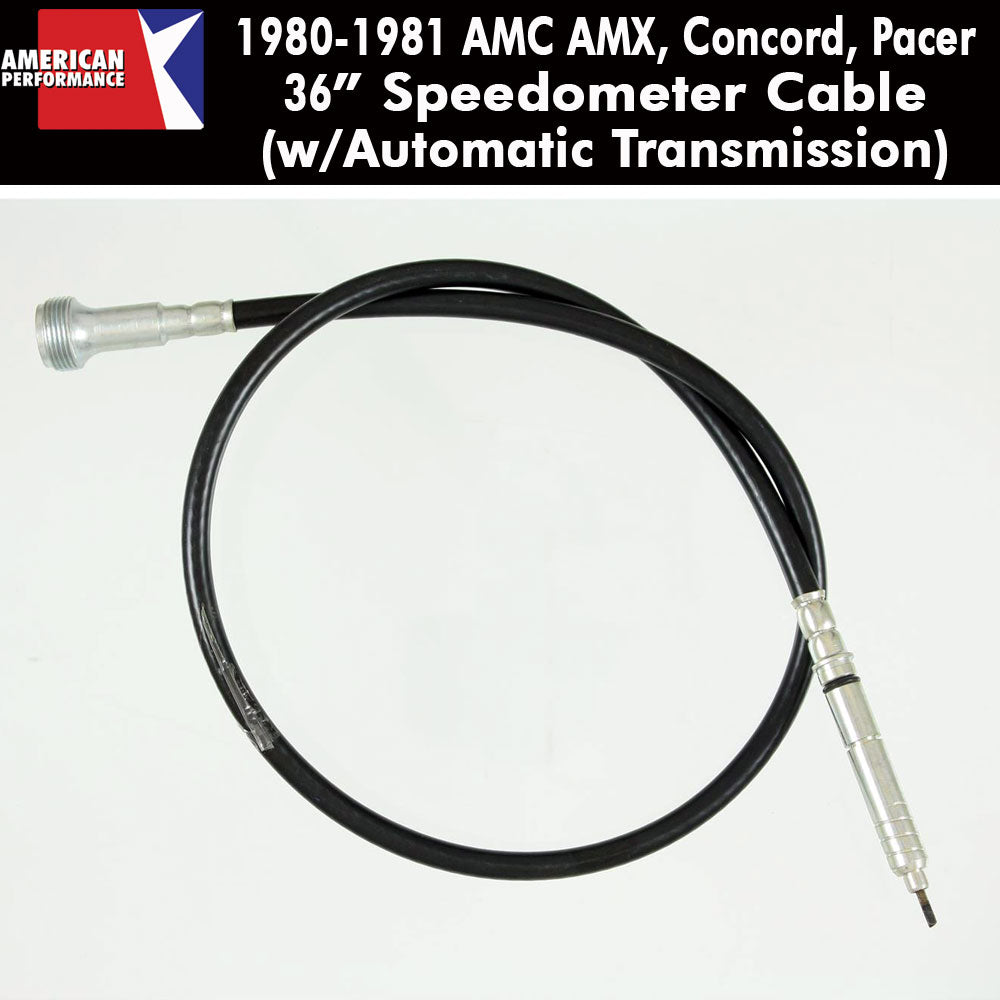 Speedometer Cable, 36" w/Automatic, 1980-81 AMC AMX, Concord, Pacer ...