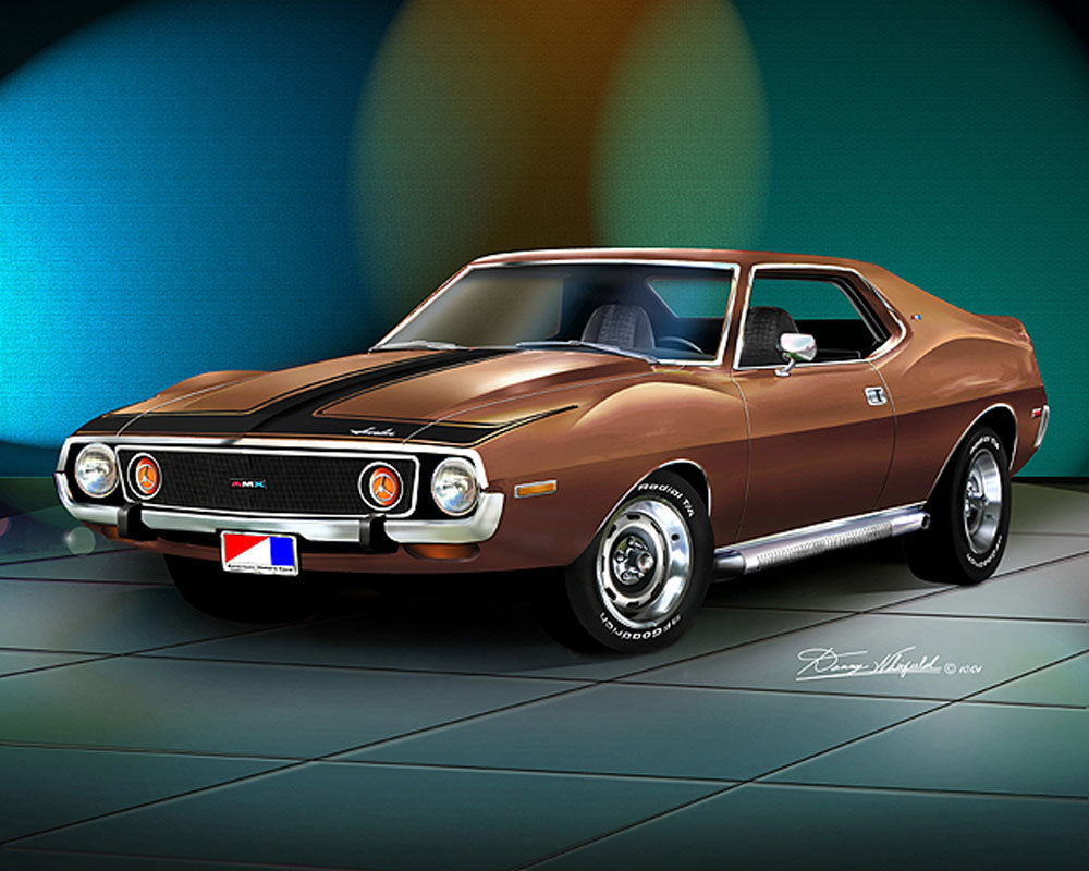 Fine Art Print, 1974 AMC Javelin AMX, 16"x20", By Danny Whitfield (9 B ...