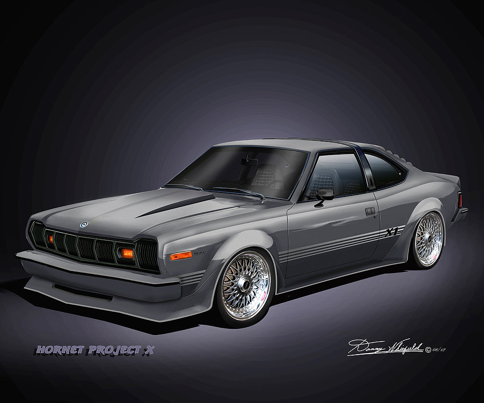 Fine Art Print, 1977 AMC Hornet AMX, 16"x20", By Danny Whitfield (9 Bo ...